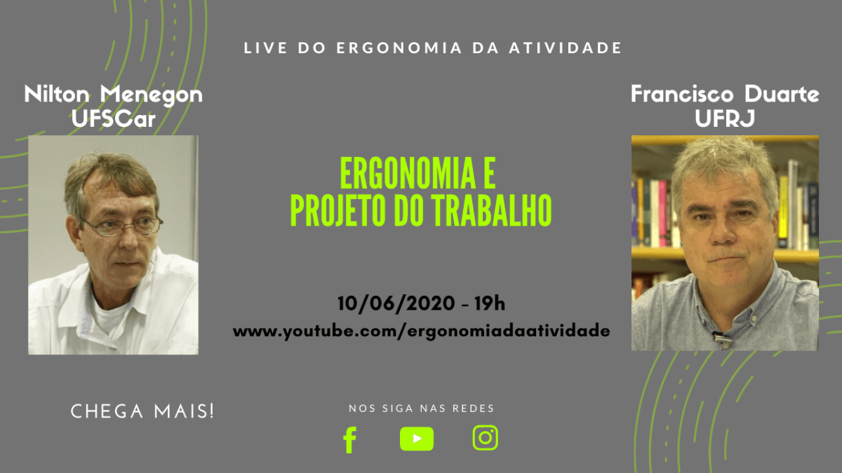 Live com Nilton Menegon e Francisco Duarte: “Ergonomia e Projeto do ...
